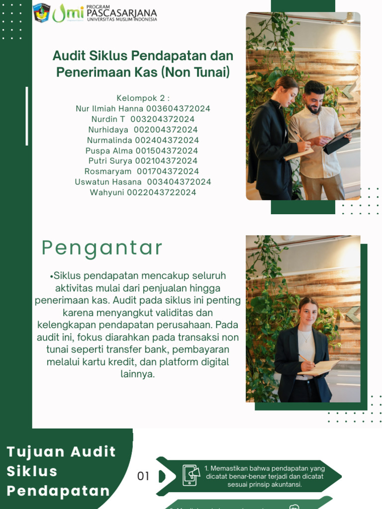 Kelompok 2 Audit Siklus Pendapatan Dan Penerimaan Kas (Non Tunai) | PDF