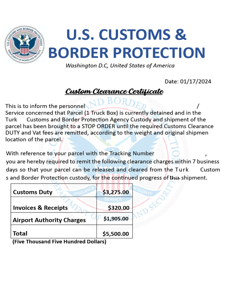 699569326-CUSTOM-CLEARANCE-CERTIFICATE-1 | PDF