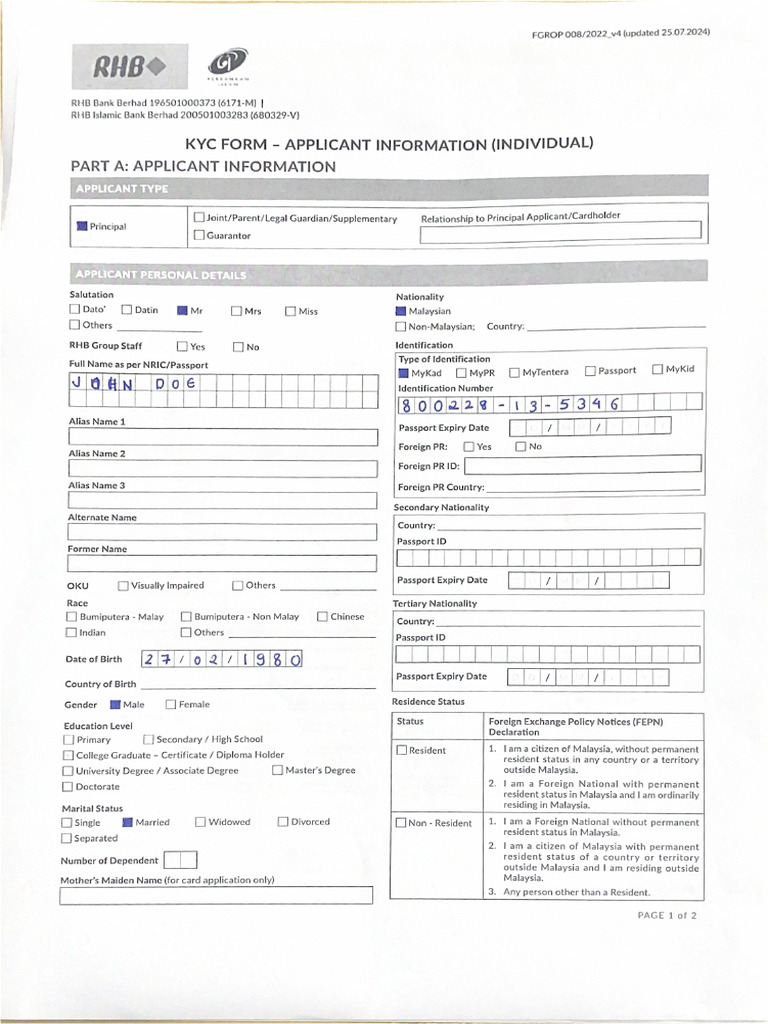 JohnDoe_application 2 | PDF