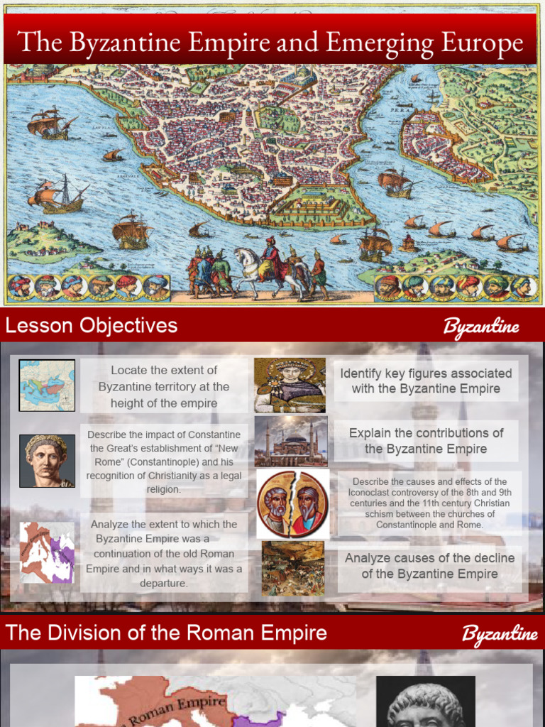 1B The Byzantine Empire and Emerging Europe (No Standards On The Bottom ...