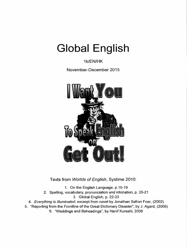 Global English Compendium | PDF | English Language | Grammar