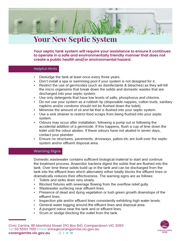 Septic System | PDF | Septic Tank | Sewage Treatment