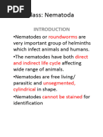 Comparison Cestodes Trematodes Nematodes | PDF | Nematode | Biology