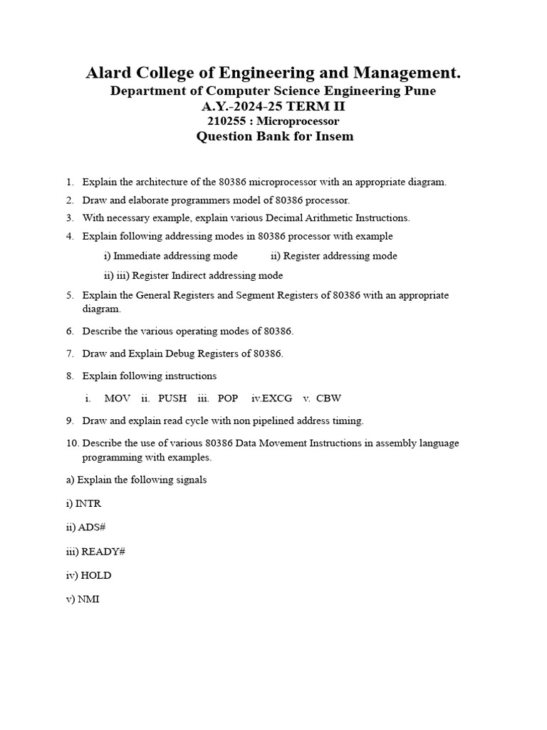 MP Question Bank | PDF