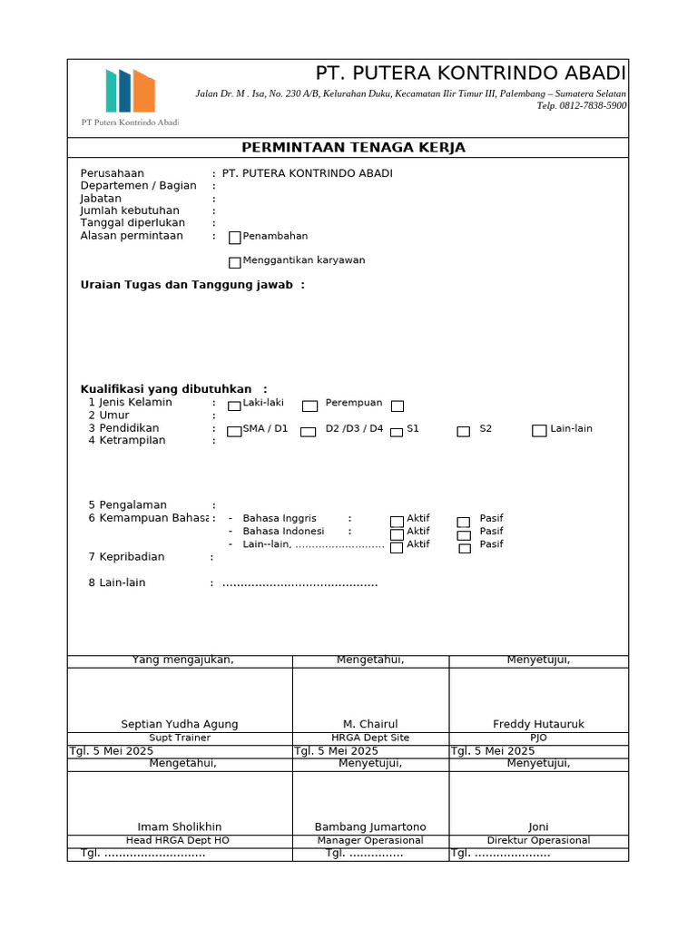 Form HR&GA | PDF