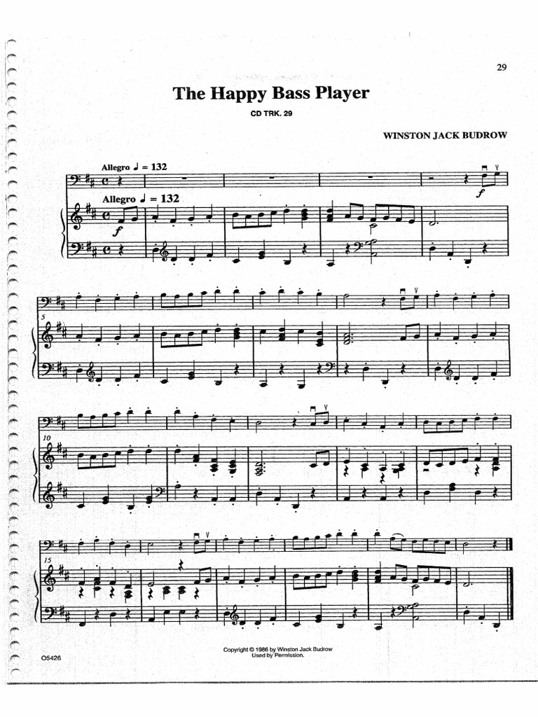 The Happy Bass Player Piano | PDF