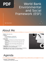 World Bank Environmental and Social Standards | PDF | Sustainability | Risk