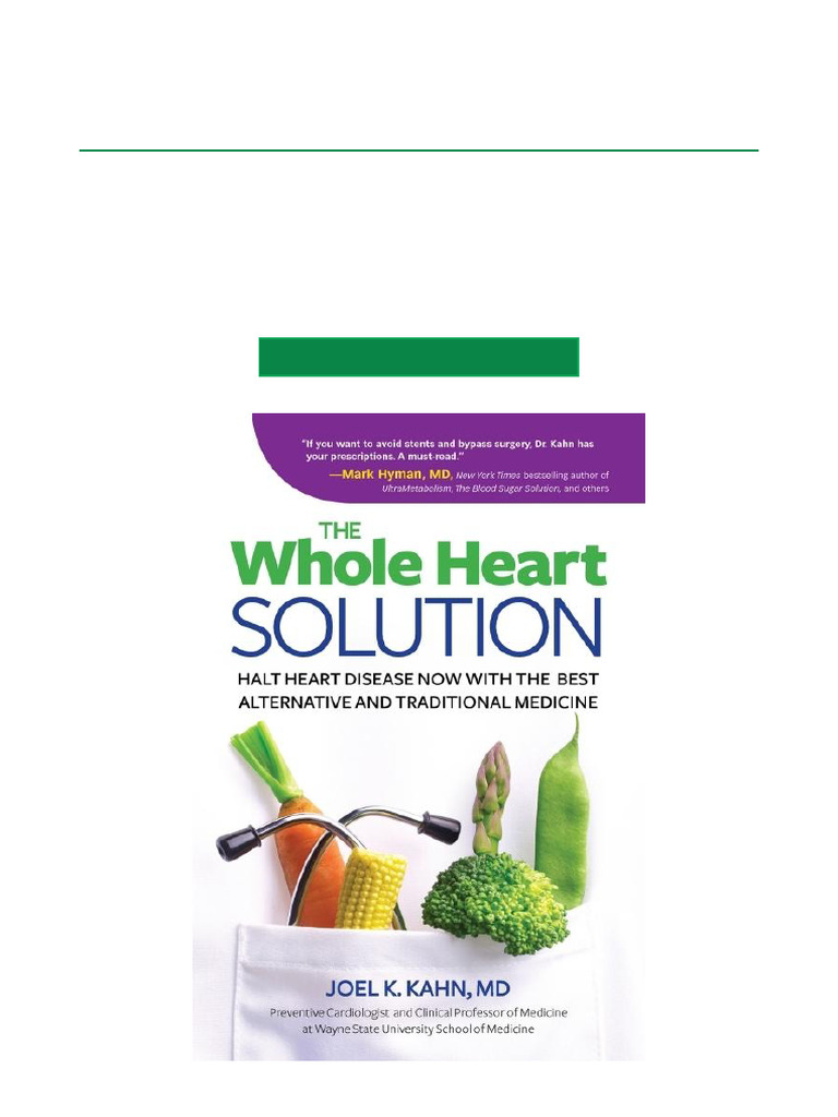 The Whole Heart Solution Halt Heart Disease Now With The Best ...