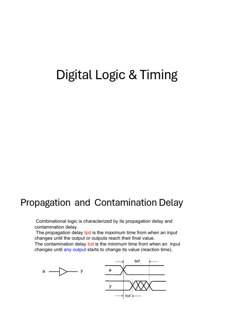 Digital Logic & Timing - IC Design | PDF | Electronics | Computer Engineering
