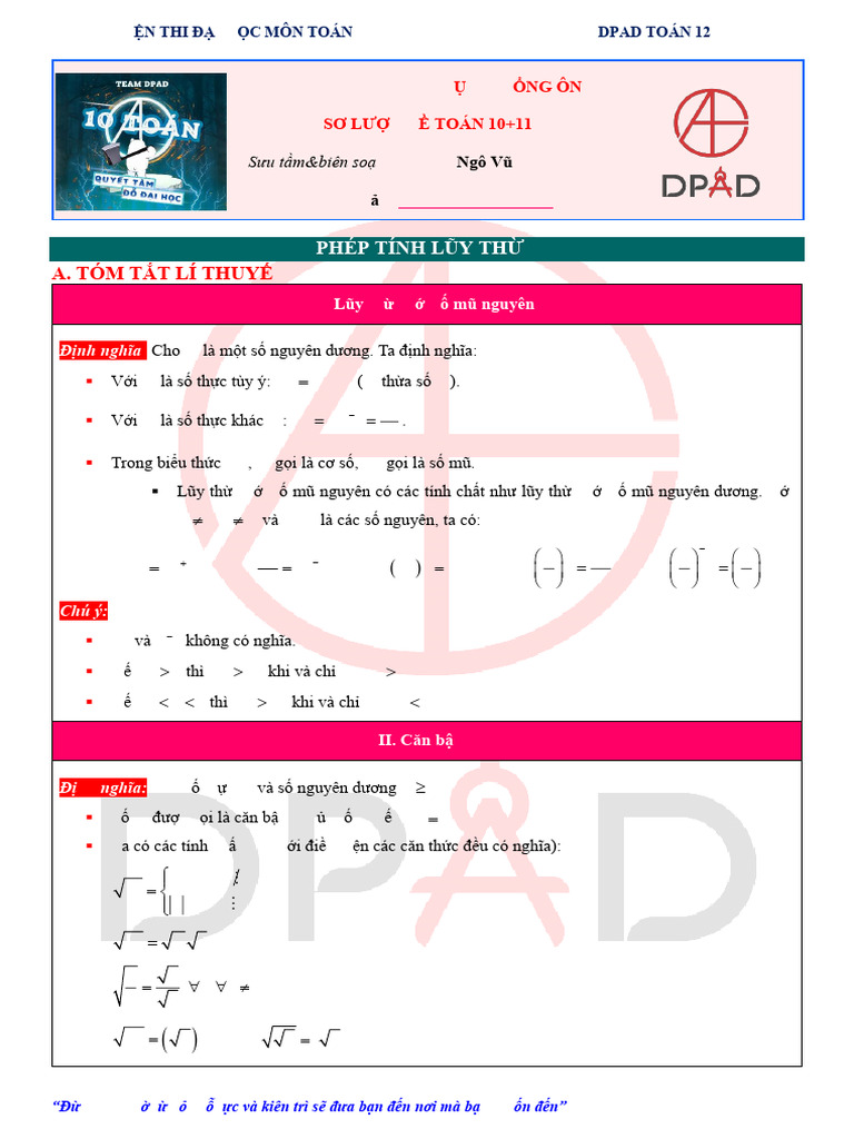 MŨ LOGA LỚP 11 LT BT CÁCH DÒNG (1) | PDF