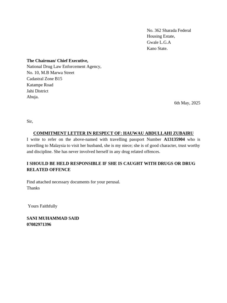 Commitment Letter | PDF