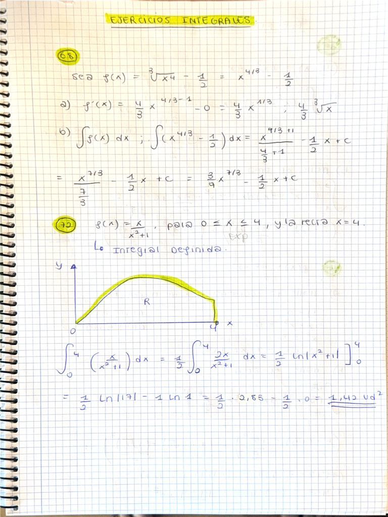 Ejercicios Integrales | PDF