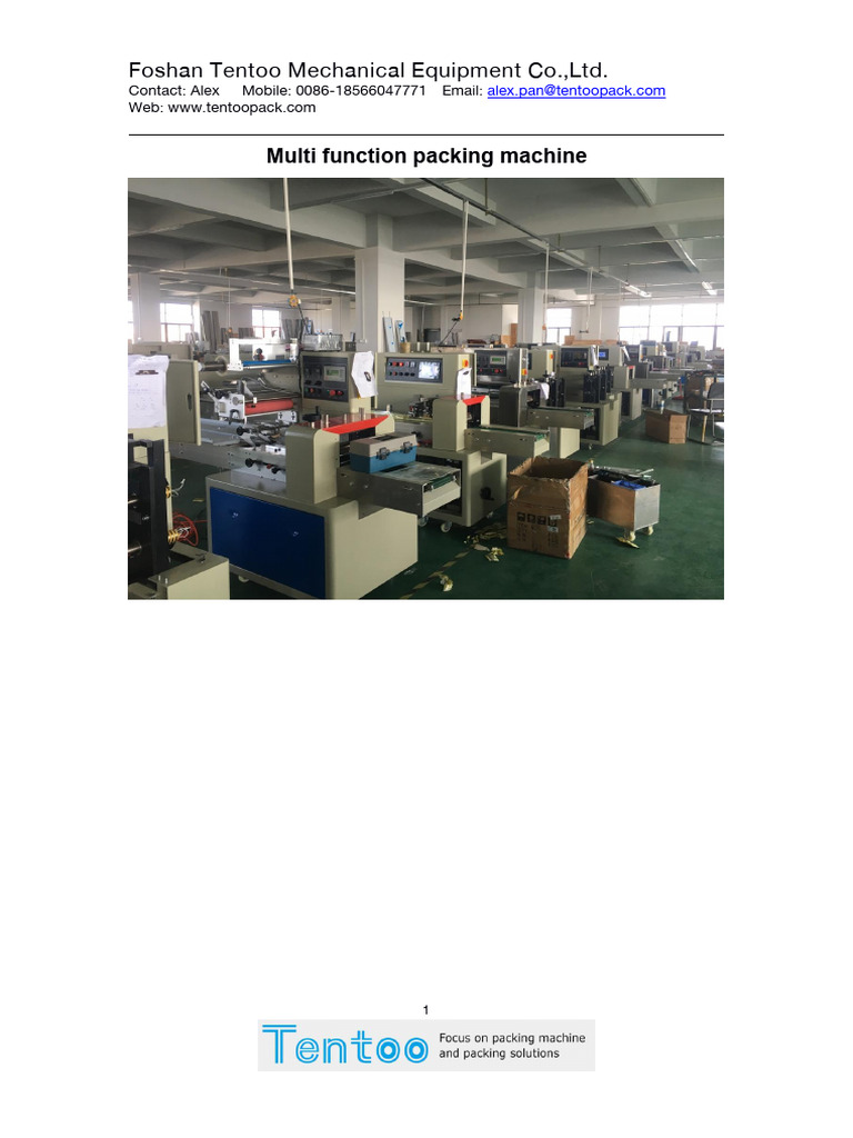 Quotation For Shisha Packing Machine TT-250X (25-100g) | PDF ...