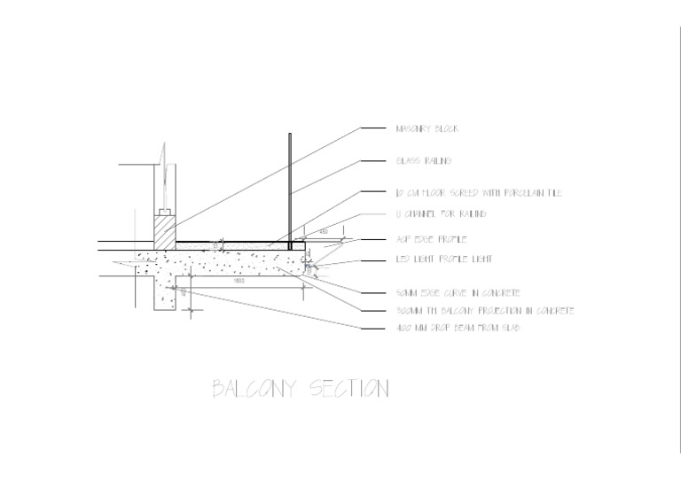 1 - Balcony Section | PDF
