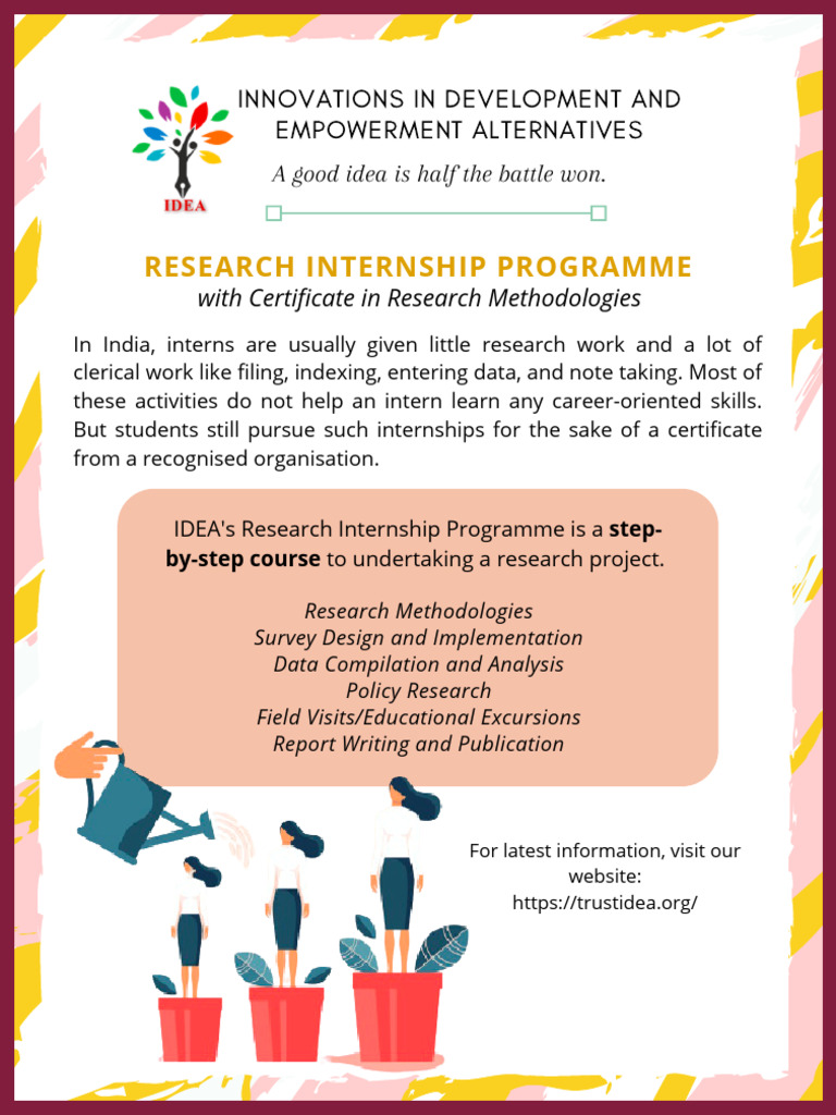 IDEA-INTERNSHIP-BROCHURE-3 | PDF | Internship | Job Hunting