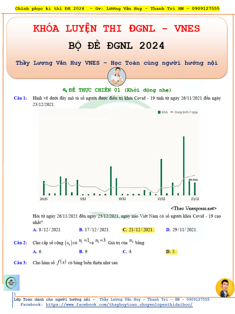 LVH-ĐGNL-2024-ĐỀ THỰC CHIẾN-SỐ 01-VNES-LIVE | PDF