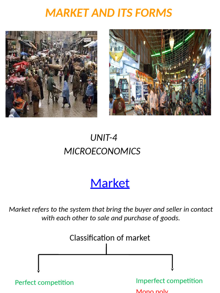 Market and Its Forms | PDF | Monopoly | Market Power