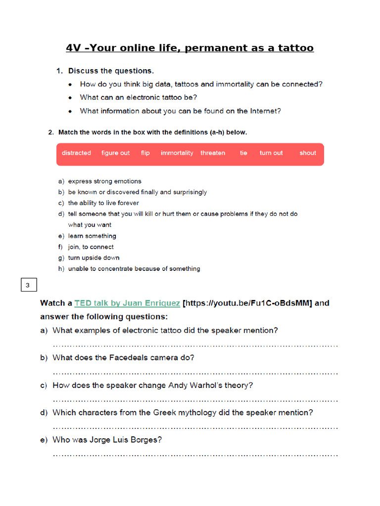 4V Electronic Tattoos - TED | PDF