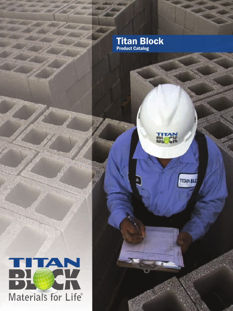 Titan Block Catalog | PDF | Masonry | Concrete