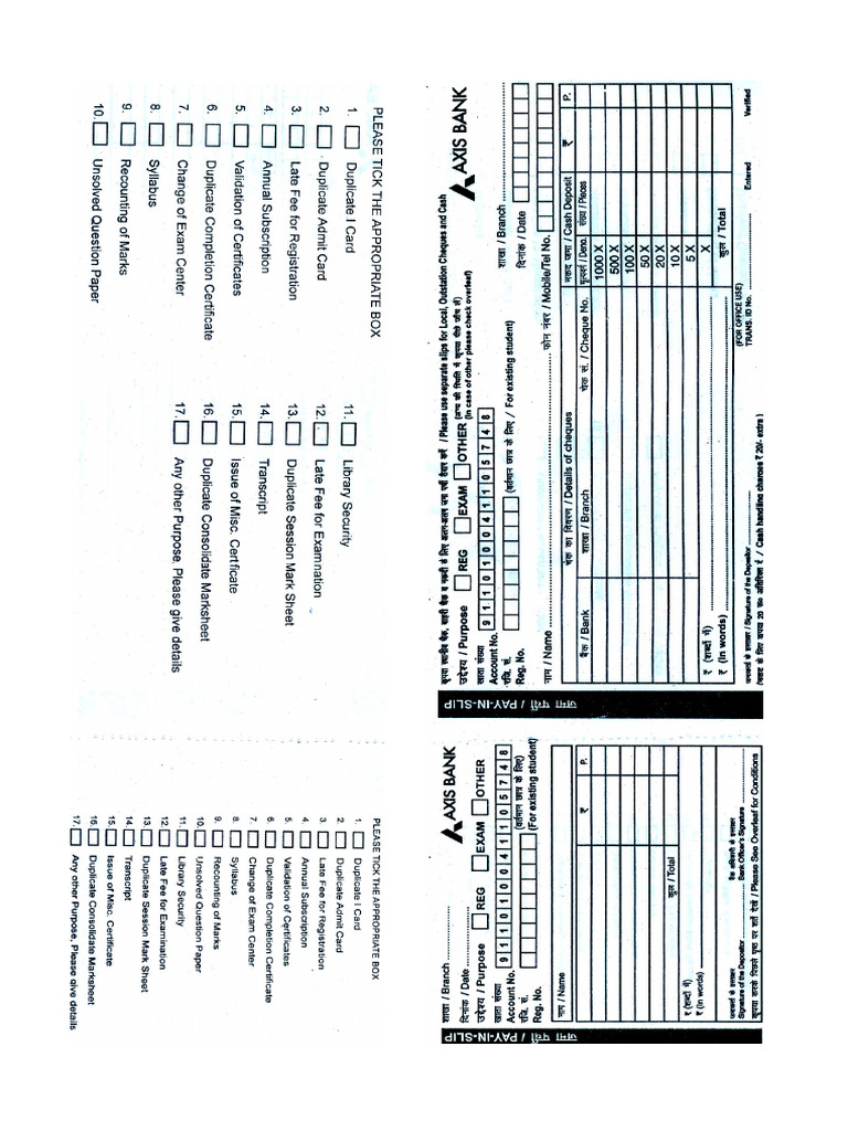 Axis Bank Pay in Slip | PDF