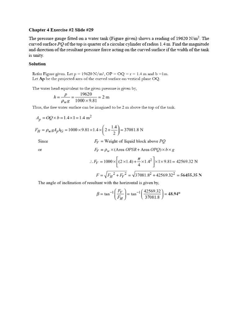 Chapter 4 Exercise#2. Slide #29 | PDF