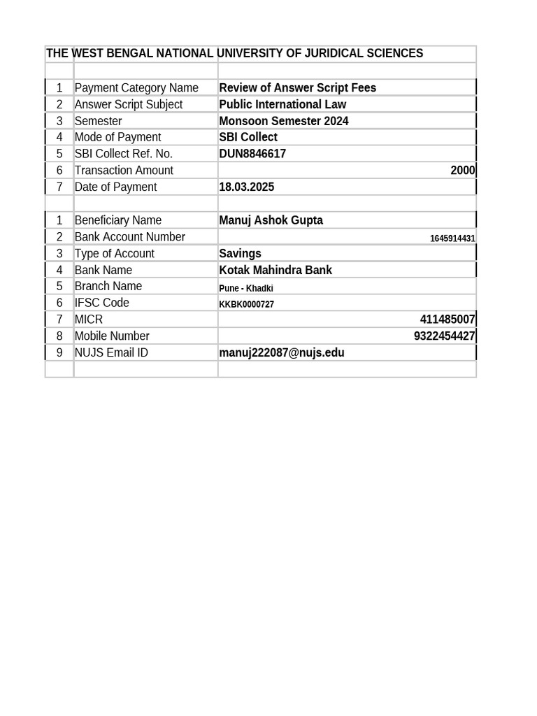 Refund - Review of Answer Scrip Fees | PDF