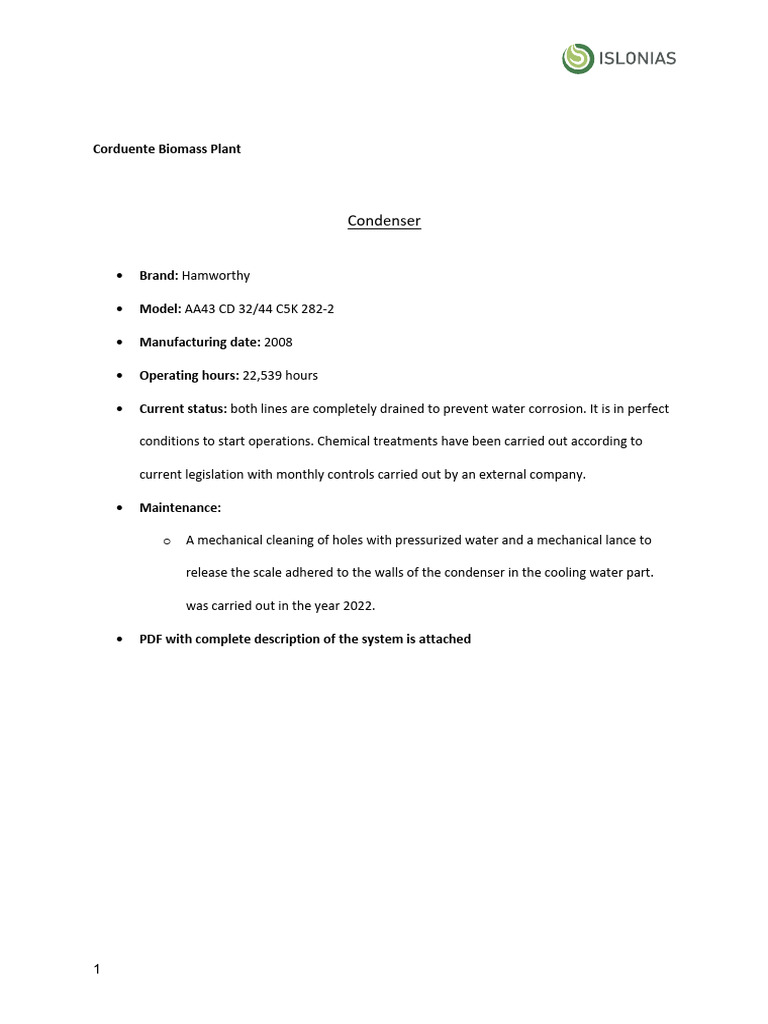 Condenser | PDF