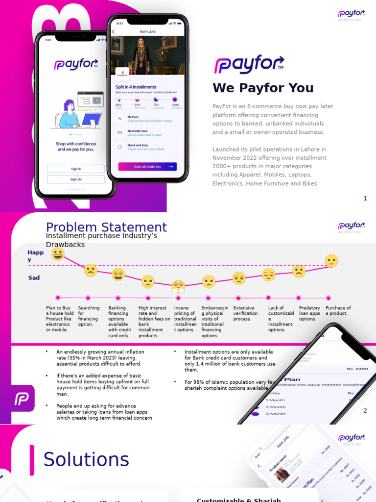 Sample_PayFor Presentation Deck | PDF | E Commerce | Banks