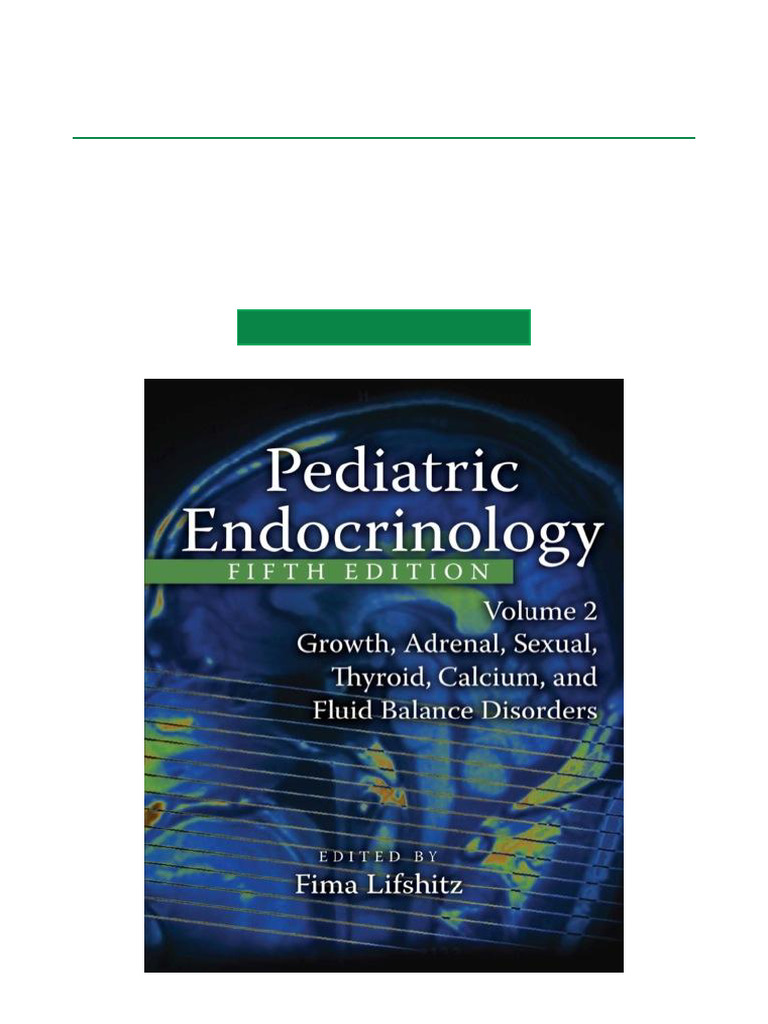 Pediatric Endocrinology: 5th Edition Overview | PDF | Endocrinology ...