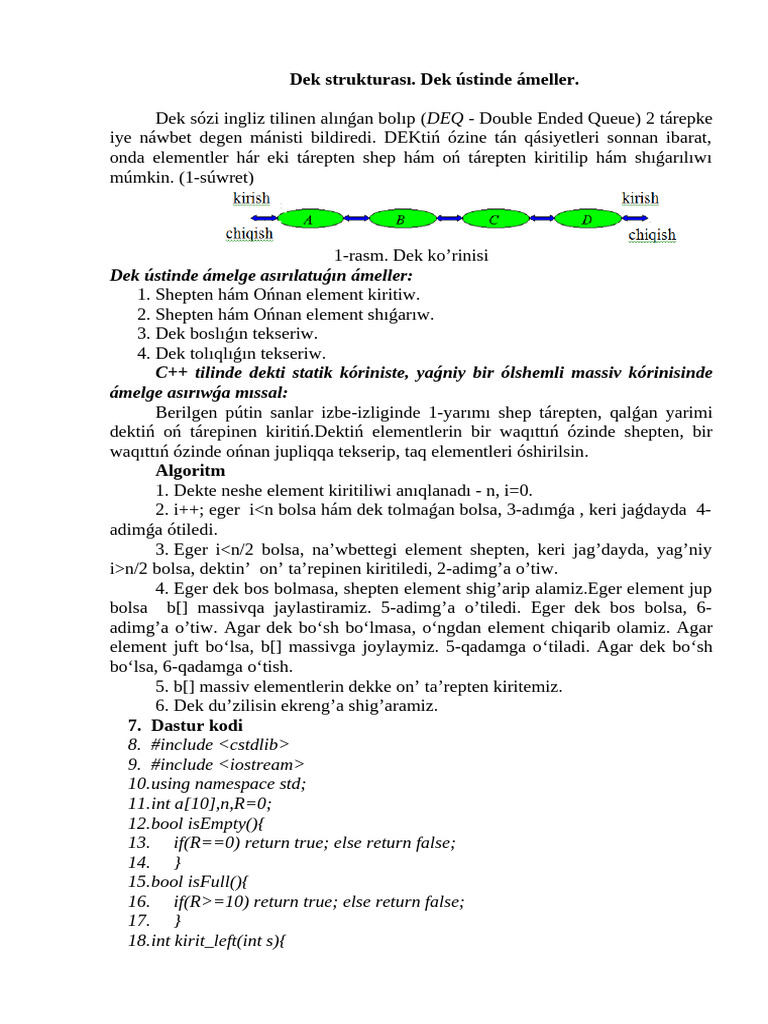 Dek Strukturası | PDF