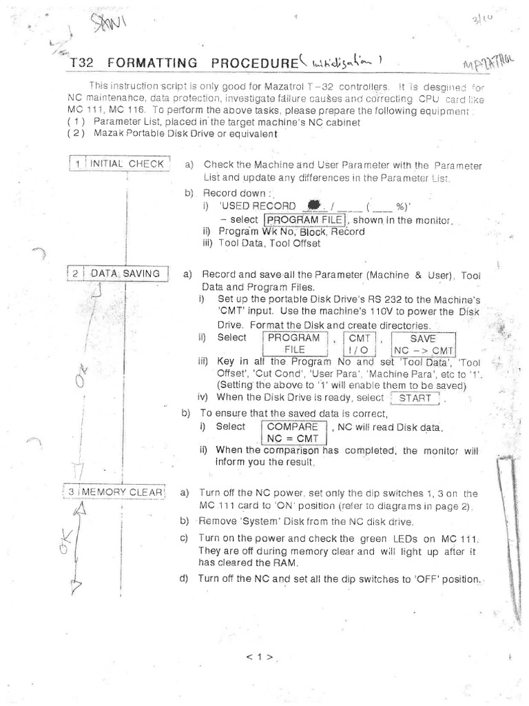 T32 Formating Procedure | PDF