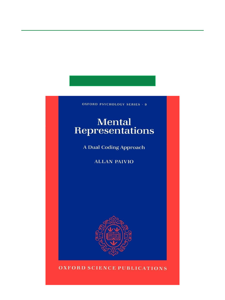 Mental Representations A Dual Coding Approach Authorized Download | PDF ...