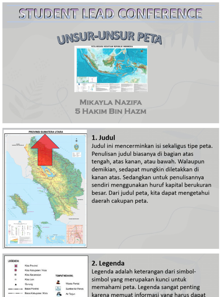 Unsur dan Komponen Peta Lengkap | PDF