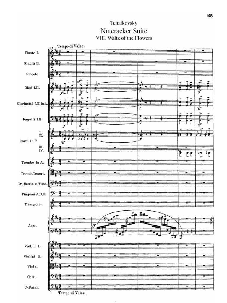 Nutckracker Suite Waltz of The Flowers | PDF