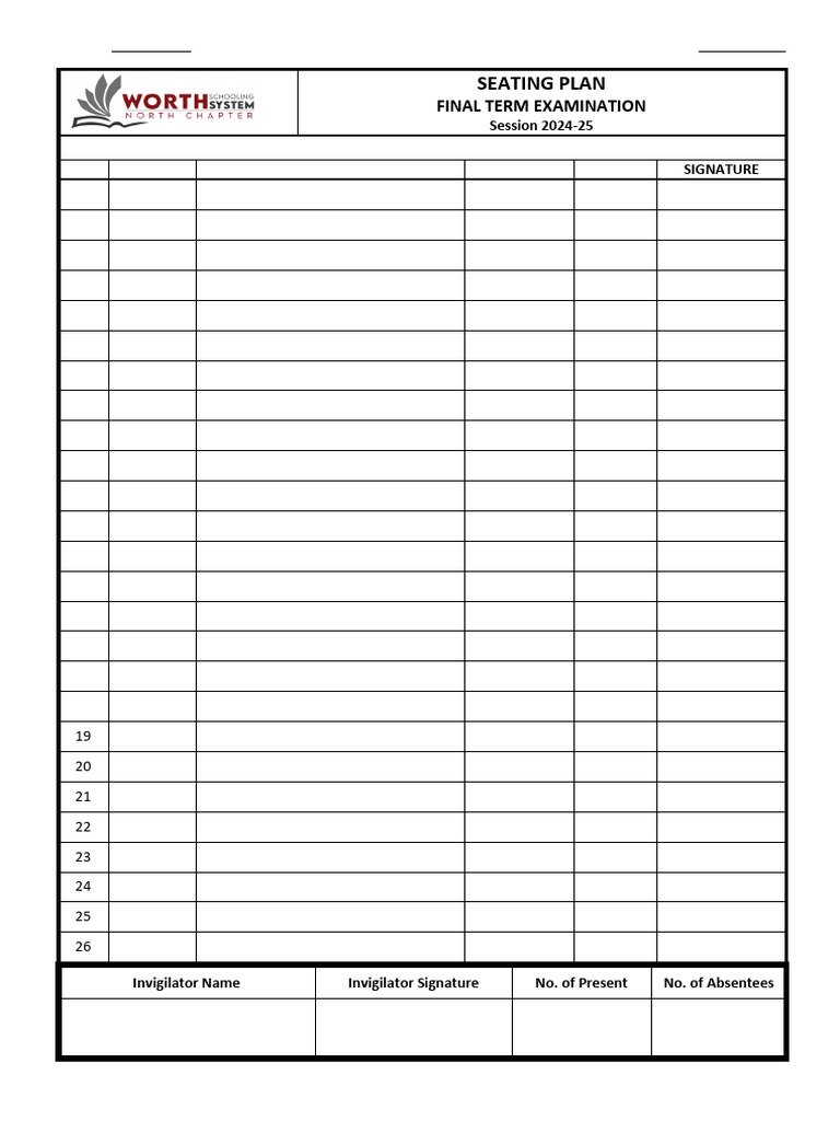 SeatingPlan-FinalTerm (07-05-25) | PDF | Shia Islam | Banu Hashim
