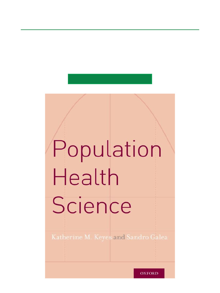 Population Health Science Scribd PDF Download | PDF | Causality | Science