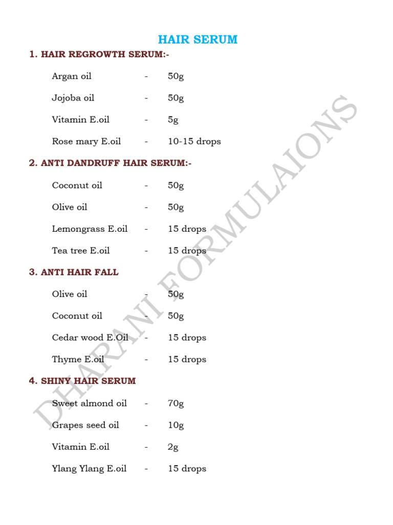 Hair Serum | PDF