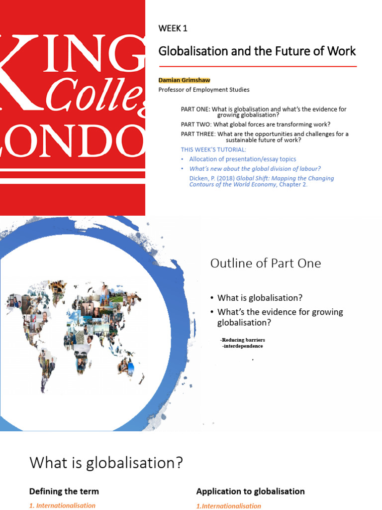 1 Globalisation and The Future of Work | PDF | Human Migration ...