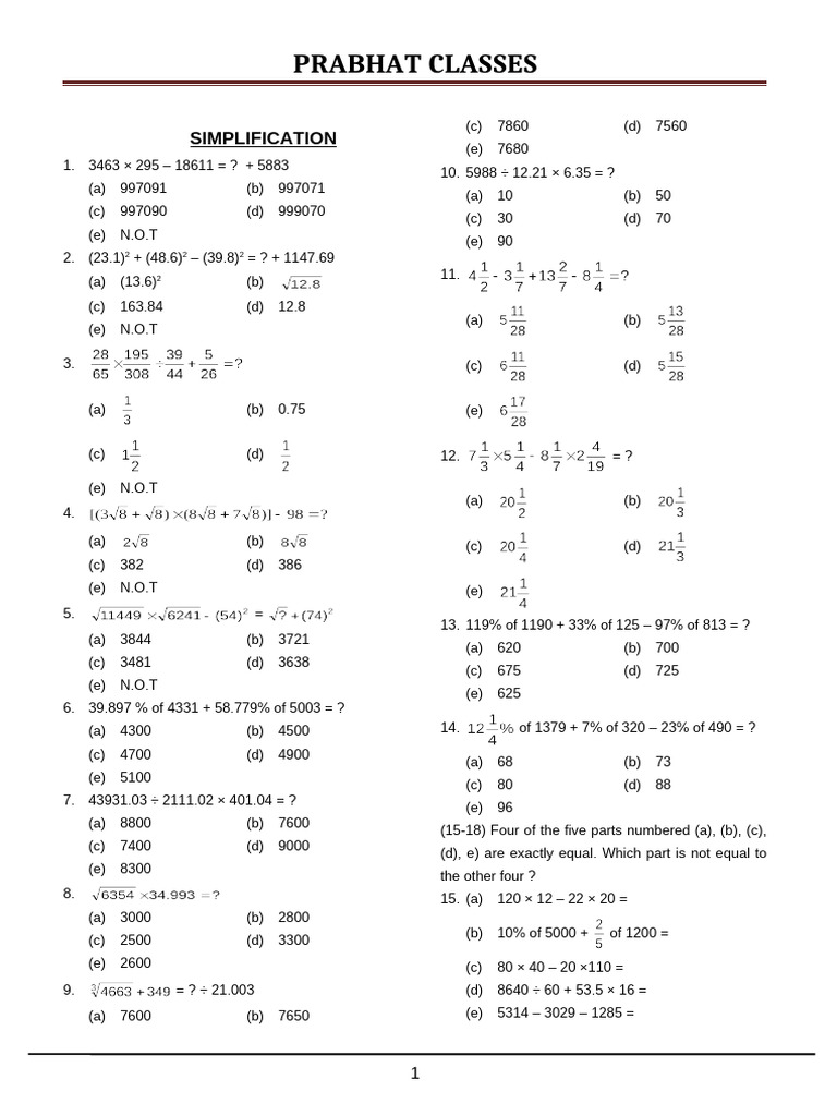 MATH | PDF | Division (Mathematics) | Arithmetic