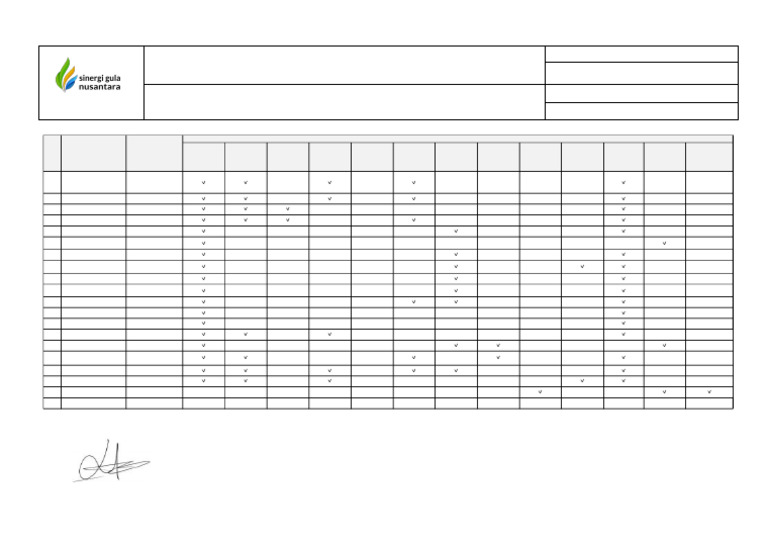 Form Matrik Checklist APD | PDF