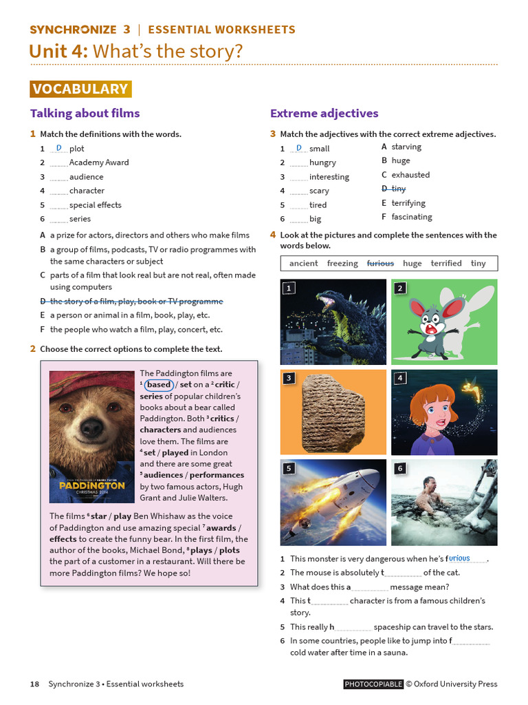 Unit 4 Essential Grammar and Vocabulary | PDF