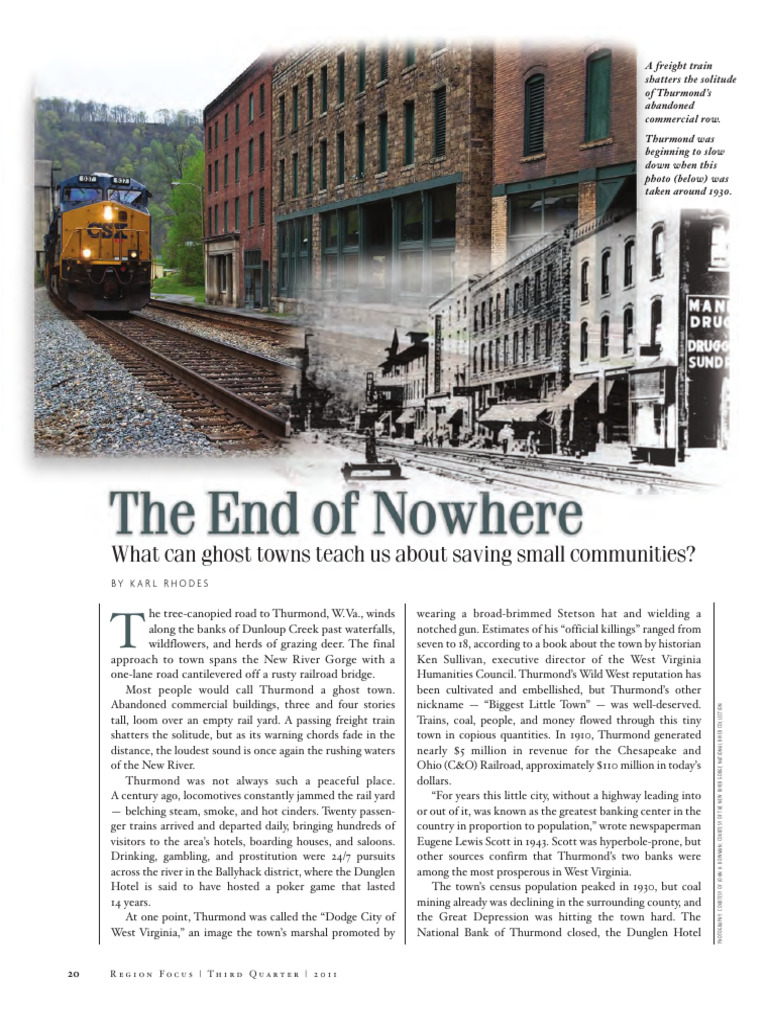 What Can Ghost Towns Teach Us About Saving Small Communities | PDF ...
