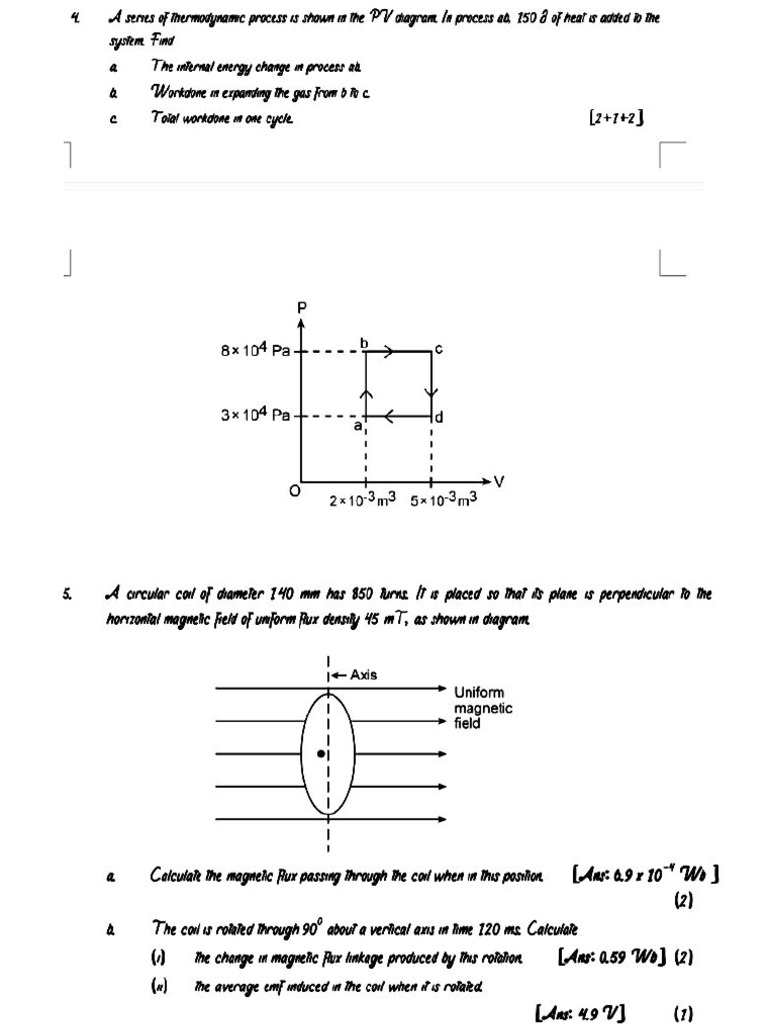 Physics Diagramatic Questions | PDF