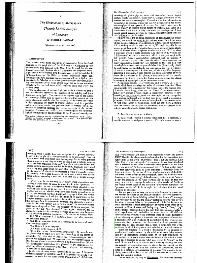 Carnap | PDF