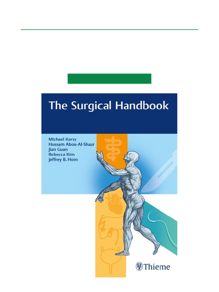 The Surgical Handbook 1st Edition Full Book Access | PDF | Heart Valve ...