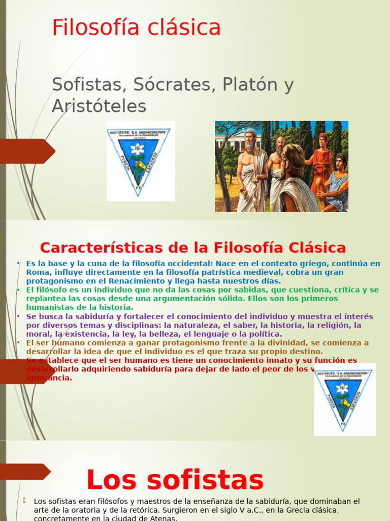 Filosofía Clásica | PDF | Retórica | Conocimiento