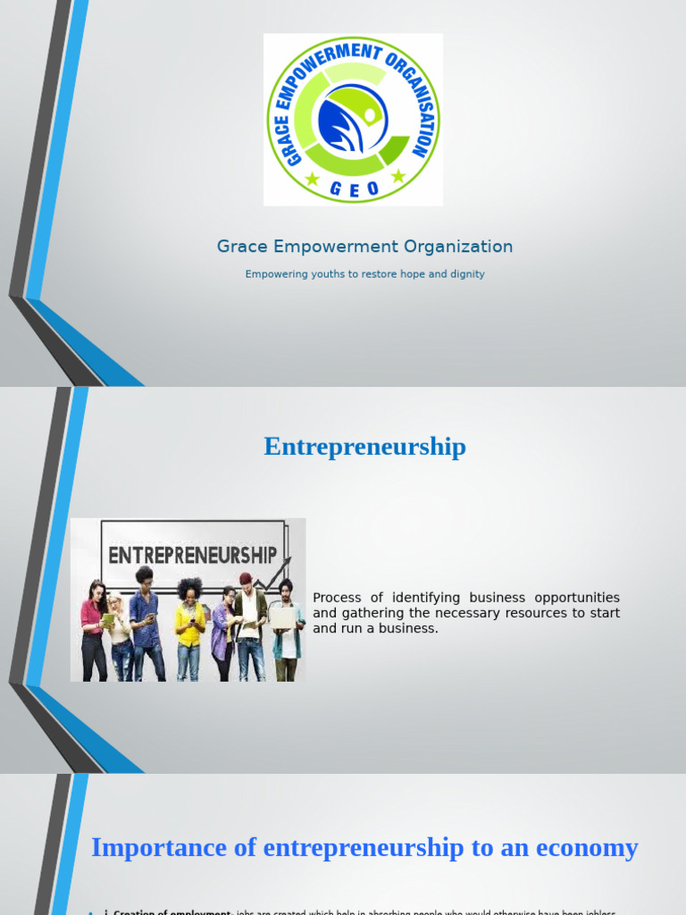 Entrepreneurship Training | PDF | Entrepreneurship | Employment
