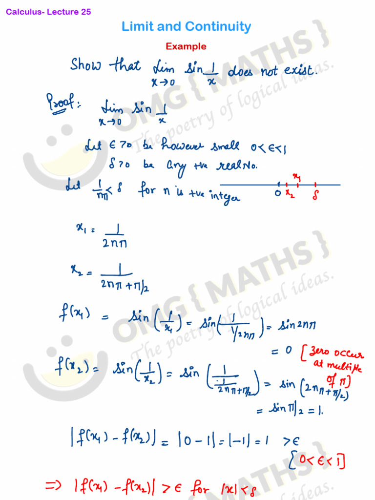 Example 8 Limit and Continuity | PDF
