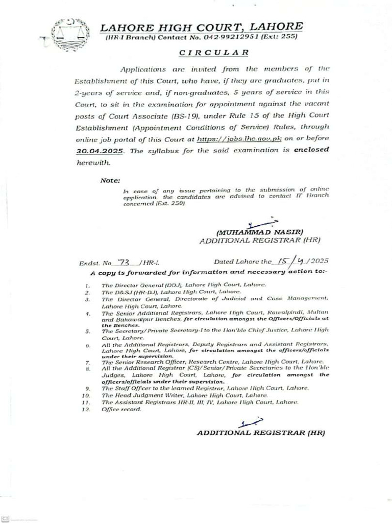Circular 1 | PDF