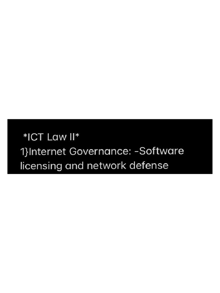 ICT Law and Labour Law Course Outline PDF | PDF